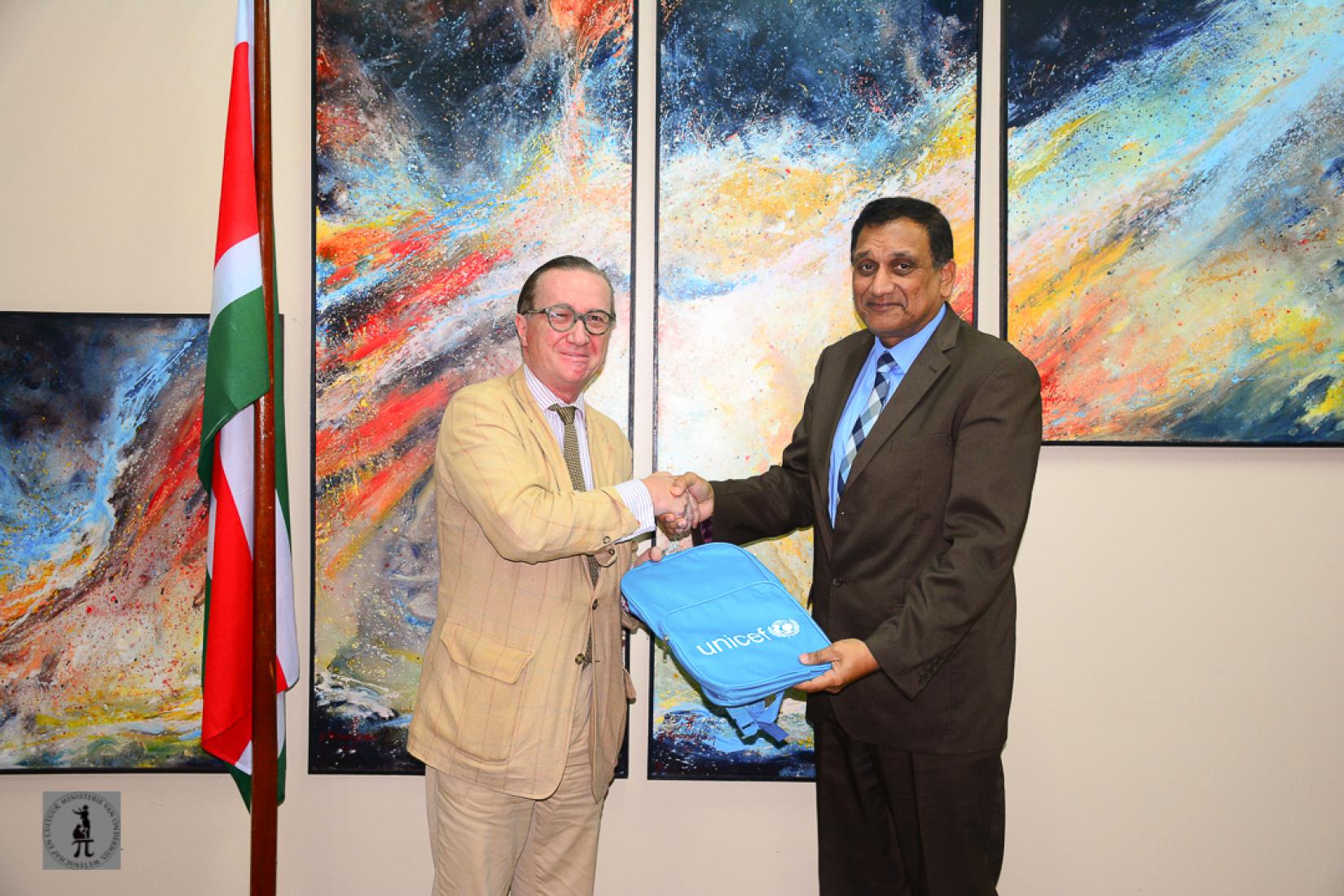 Minister Of Education Commits To Unicef Commitment Of Action For Foundational Learning